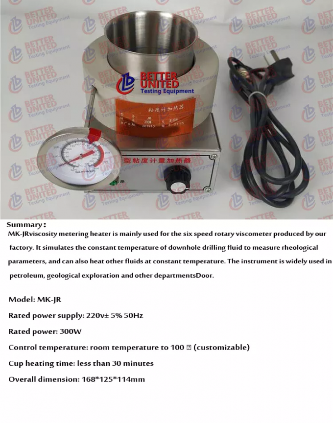 Viscómetro Heater Drilling Fluids Testing Equipment del probador de la ...